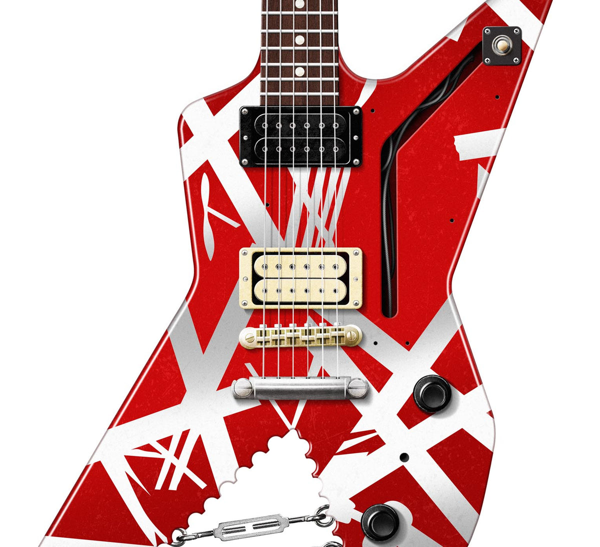 Eddie Van Halen Ibanez Destroyer Shark Guitar Poster Guitar Poster, Wa ...