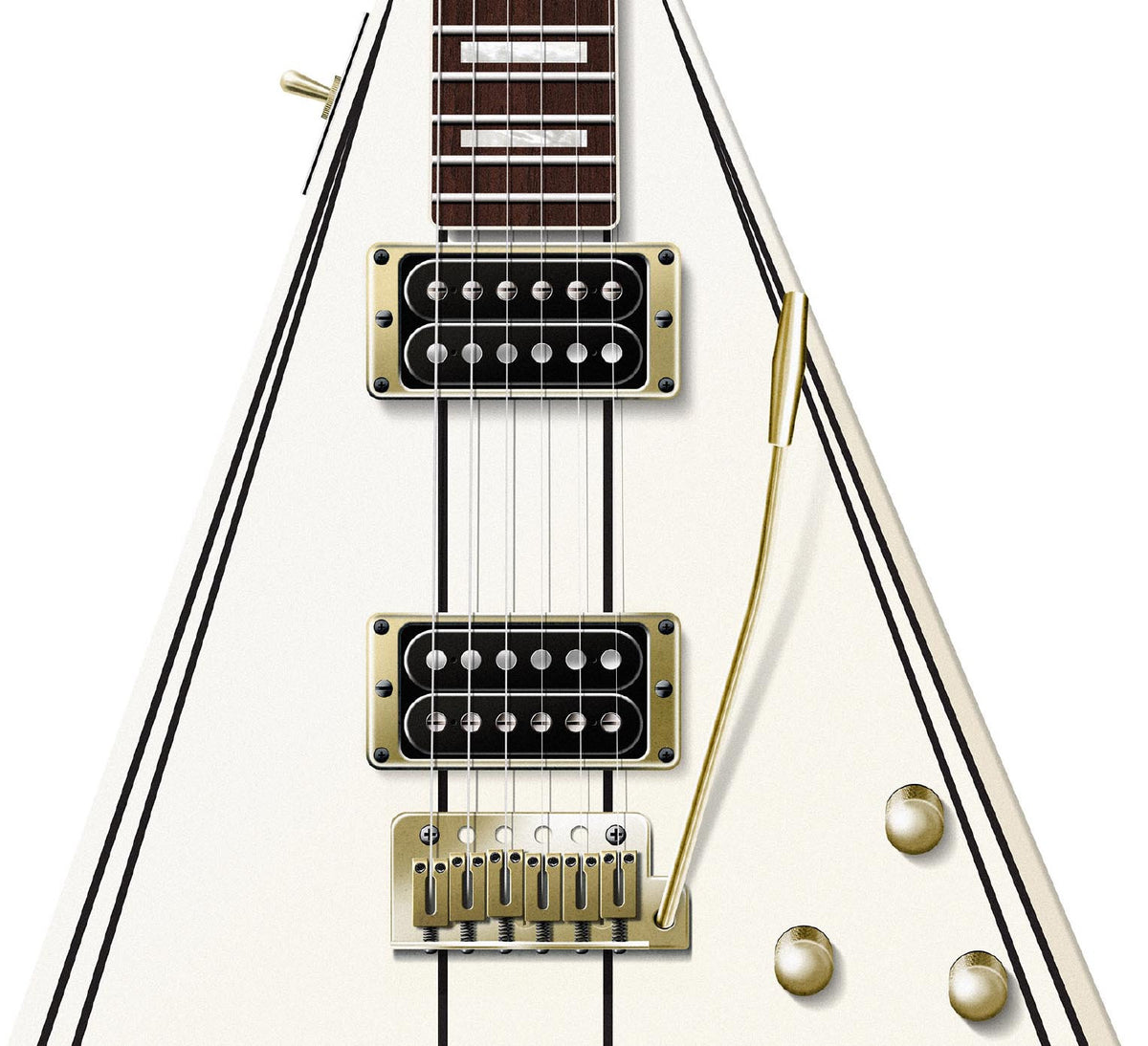 Randy Rhoads's Jackson Concorde Guitar Poster, Guitar Print, Guitar Ar ...