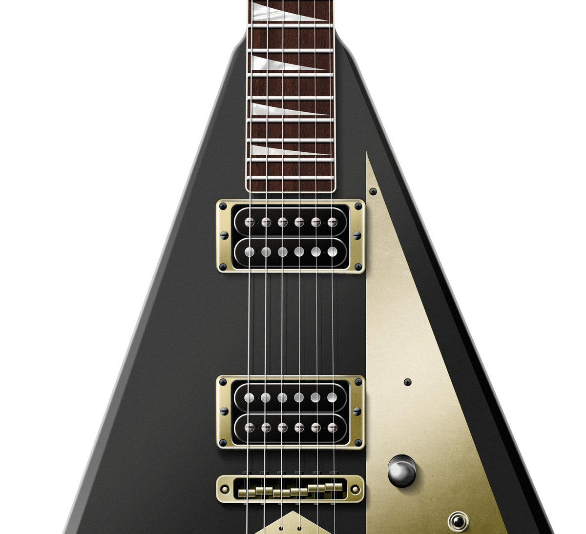 Randy Rhoads's Jackson Black Concorde Guitar Poster, Guitar Print, Gui ...